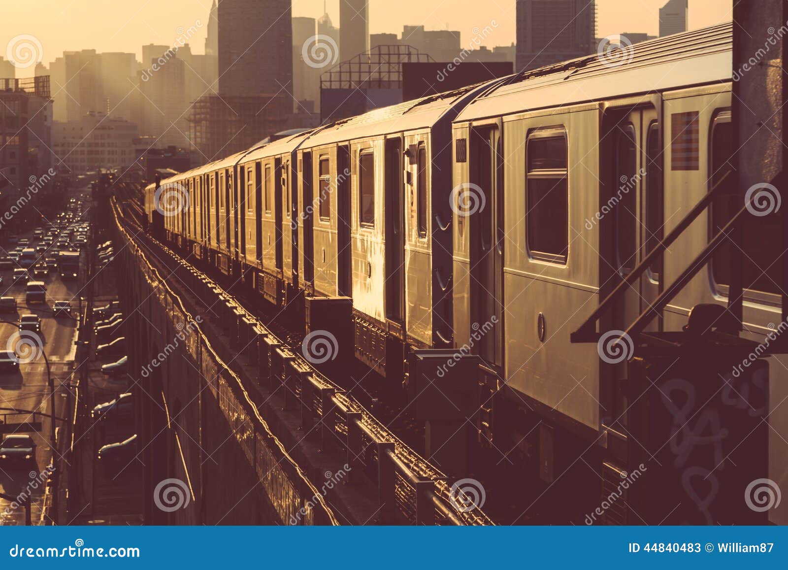 New York Subway Train stock image. Image of railroad - 44840483