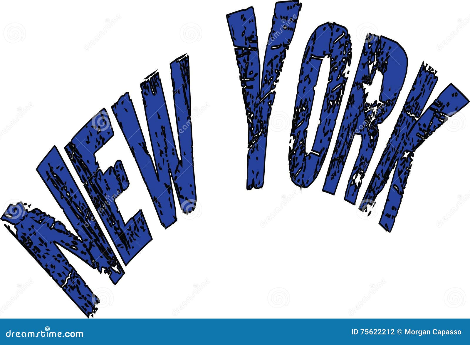 New York text sign stock illustration. Illustration of indication ...