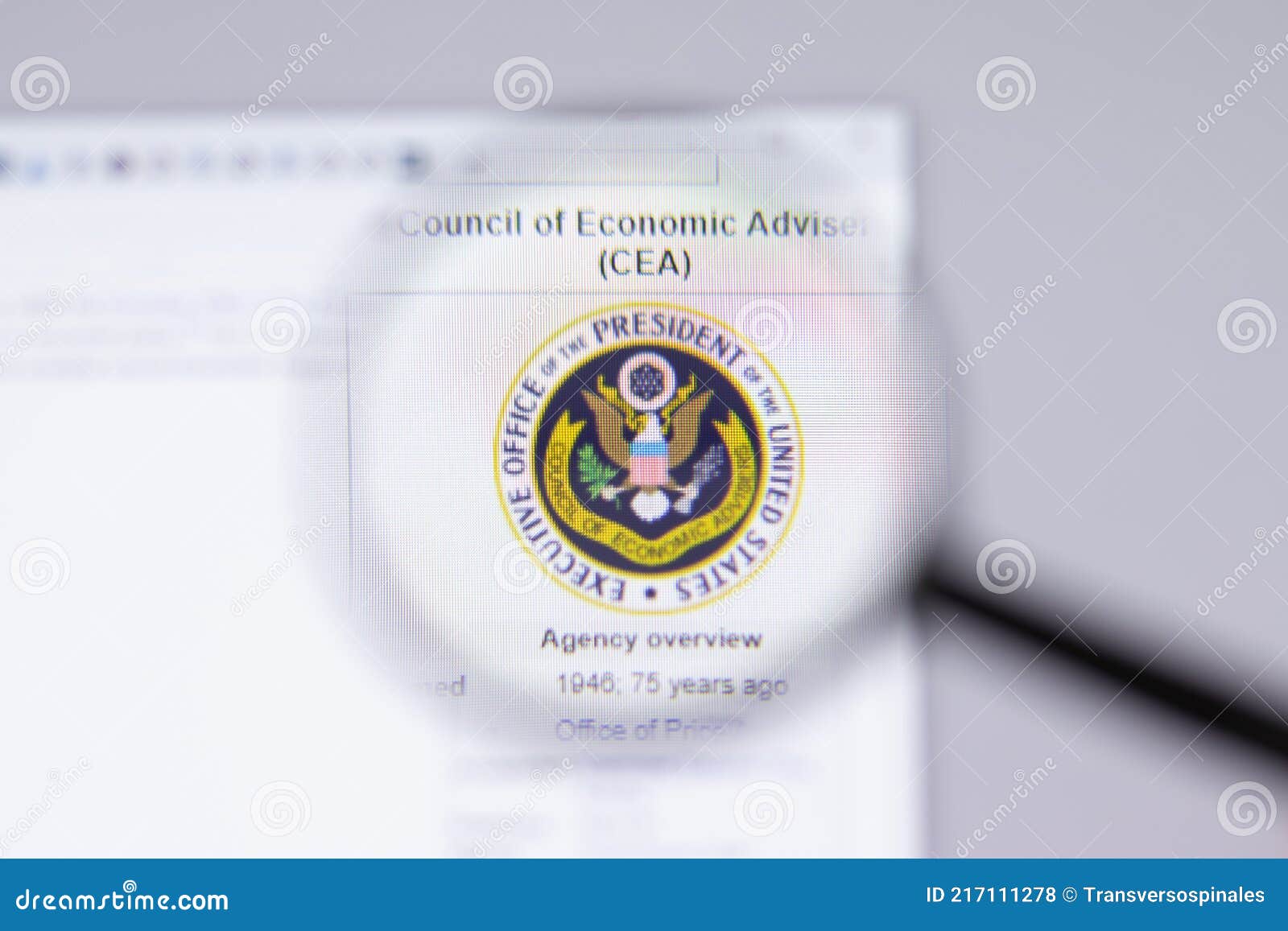 New York Usa 26 April 2021 Council Of Economic Advisers Cea Logo