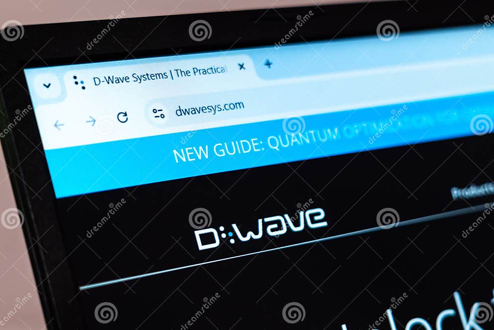 New York, USA - January 01, 2025: D-Wave Quantum Computing Technology ...