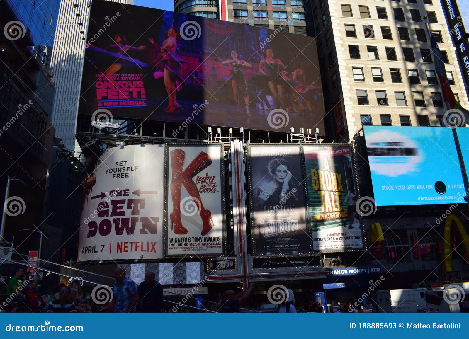 New York / USA - 15/06/2017 - Panoramic View of Times Square Editorial ...