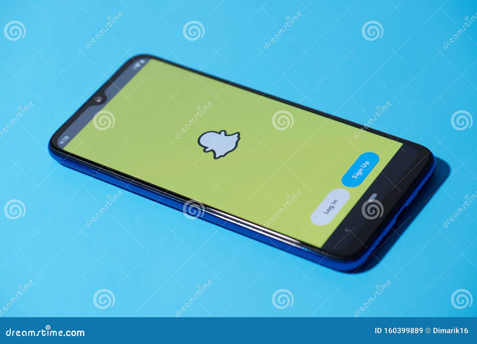 Snapchat Mobile Menu Application Editorial Stock Image - Image of ...