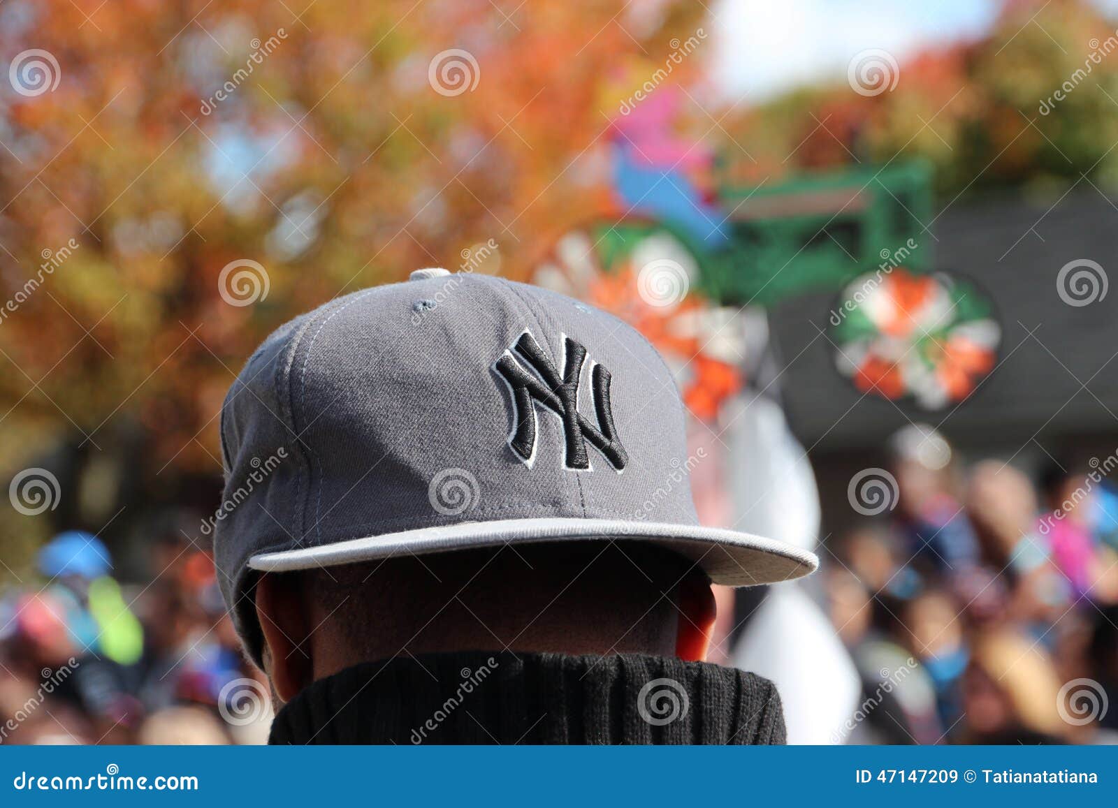 New York Yankees Hat on Head Editorial Stock Image - Image of people ...