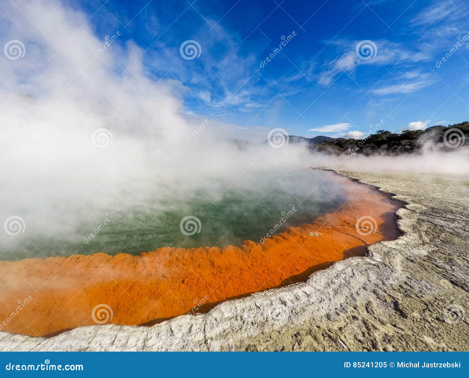 New Zealand acid pool stock image. Image of thermal, water - 85241205