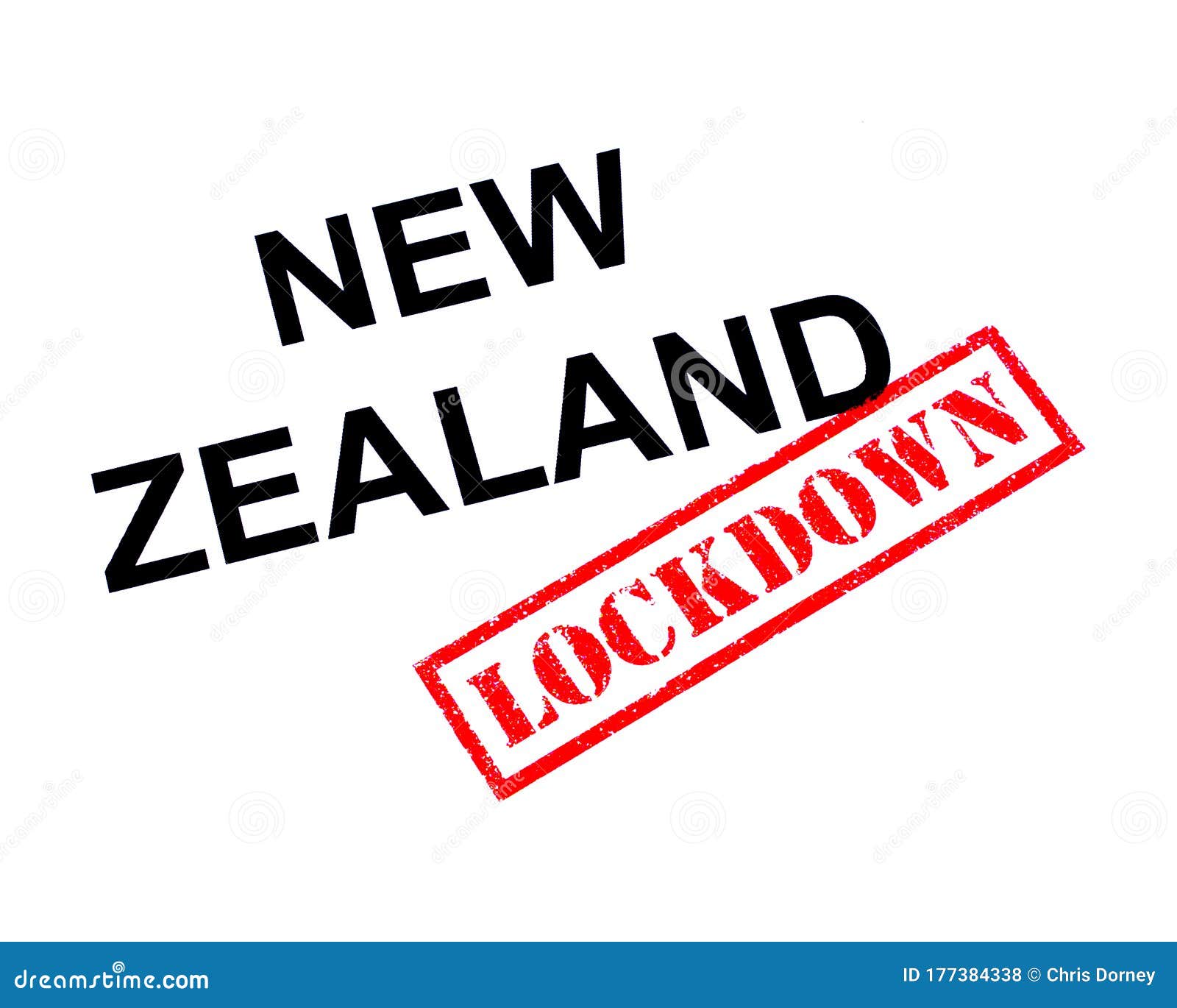 New Zealand Lockdown stock illustration. Illustration of quarantine ...