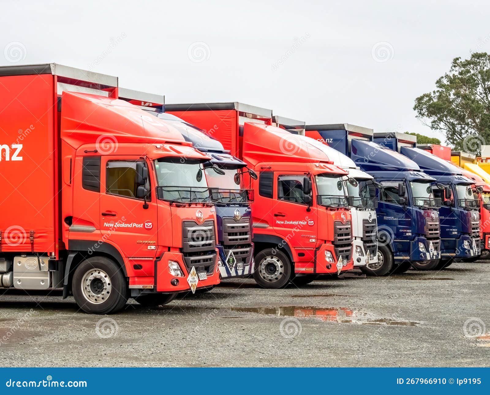 New Zealand Post Trucks in Yard Editorial Image - Image of business ...