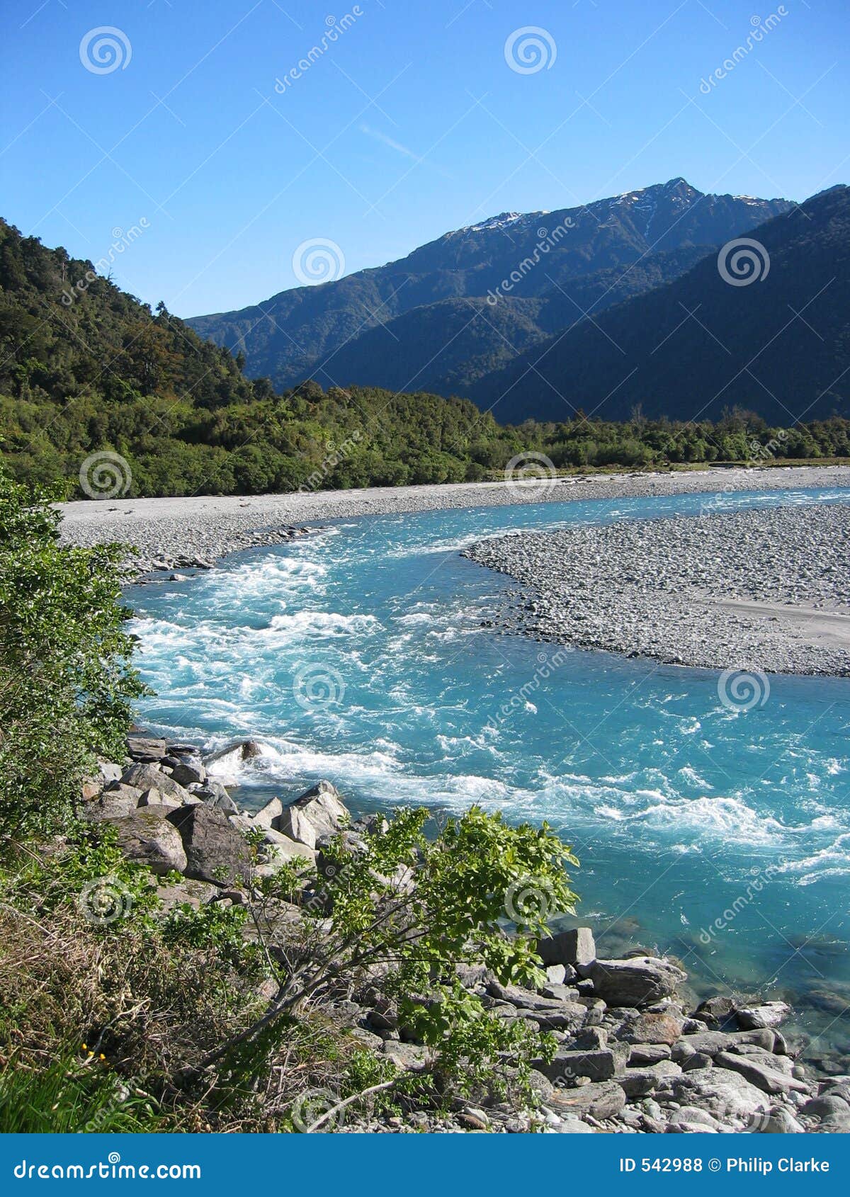 New Zealand River stock photo. Image of river, monthains - 542988