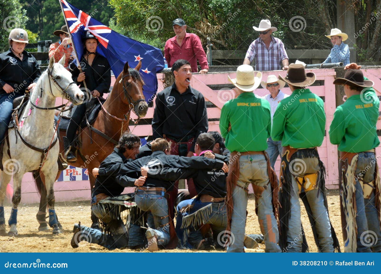 New Zealand Rodeo - Haka editorial image. Image of cowboy - 38208210