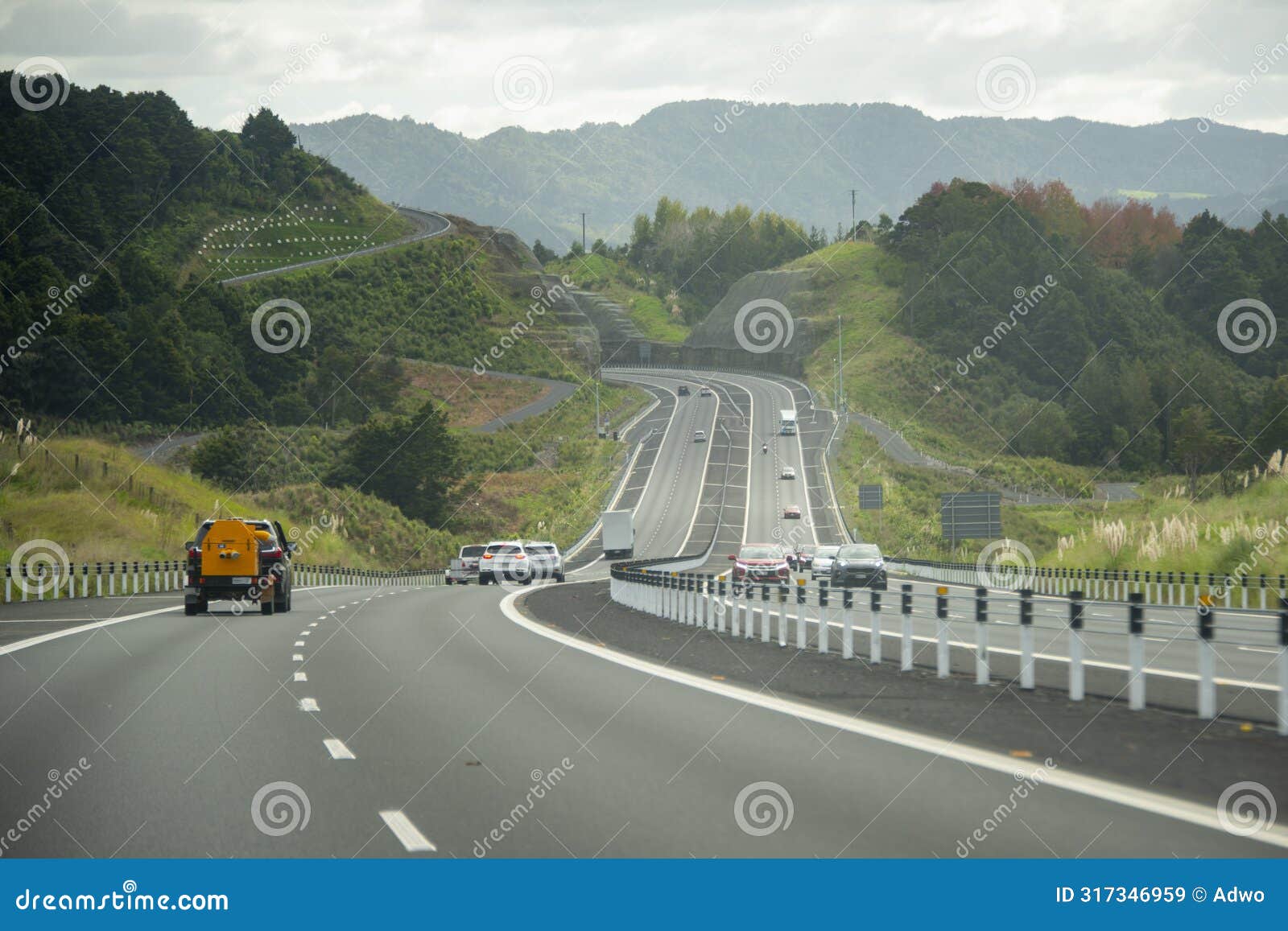 New Zealand Highway stock image. Image of road, view - 317346959