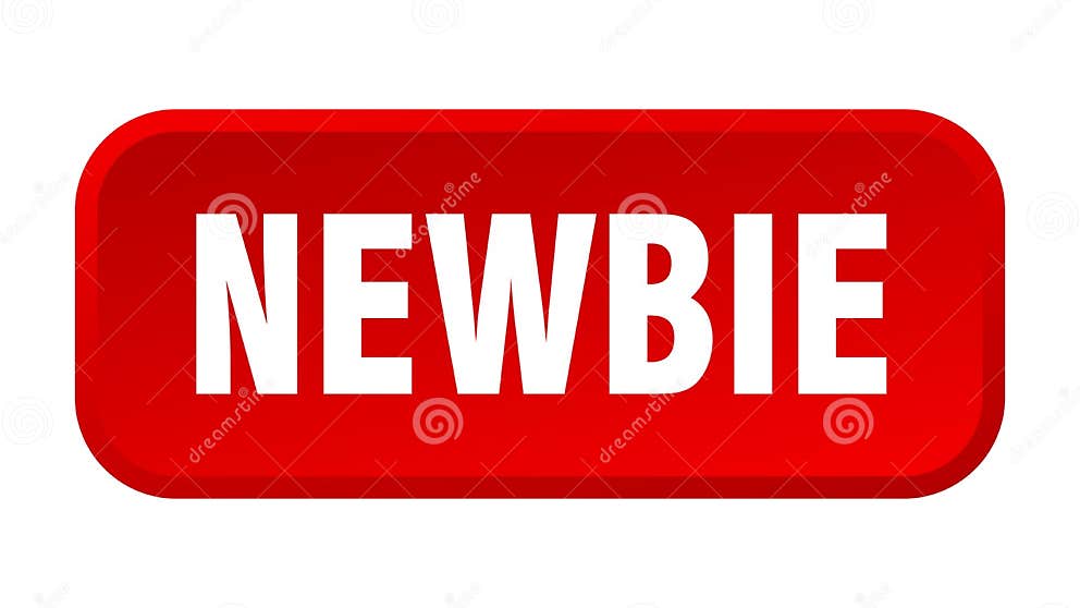 Newbie Button. Newbie Square 3d Push Button Stock Vector - Illustration ...