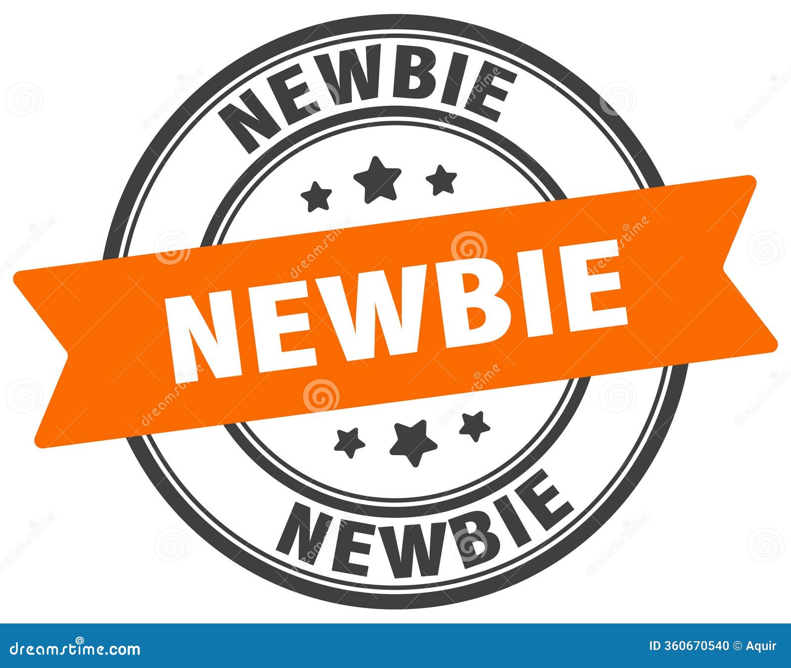 Newbie Stamp. Newbie Label On Transparent Background. Round Sign Vector ...