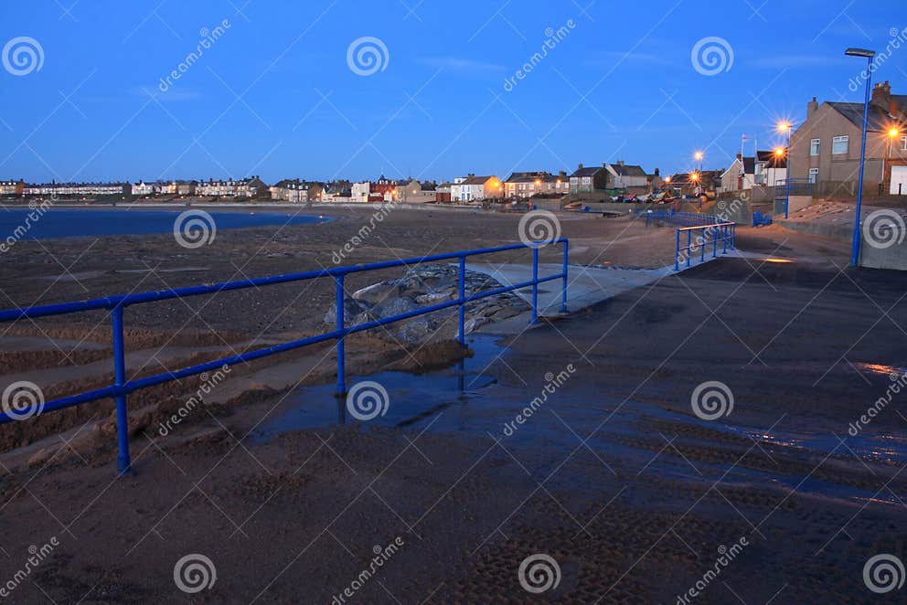 Newbiggin by the Sea stock image. Image of statue, ocean - 4168187