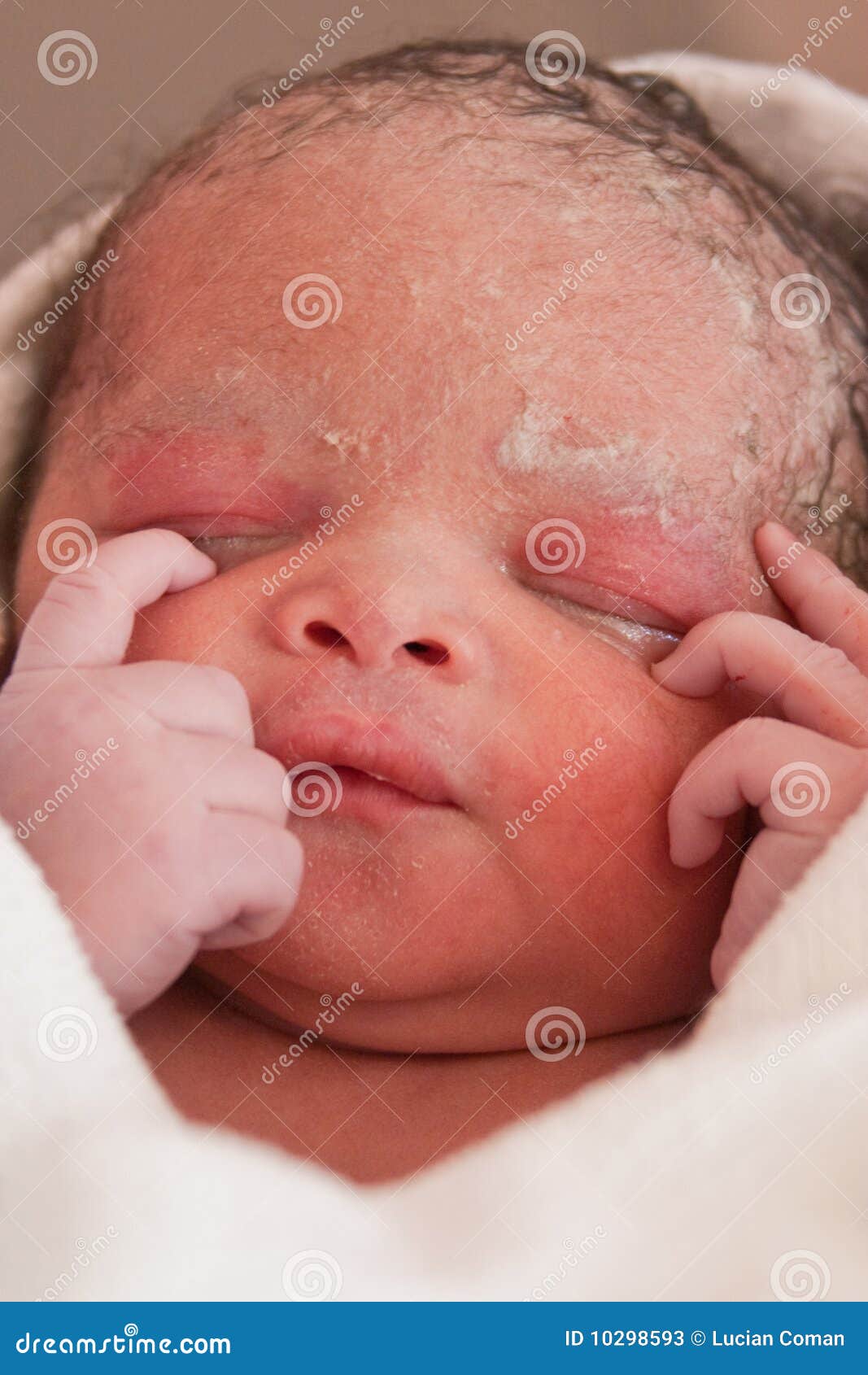 Newborn baby stock image. Image of beginnings, unwashed - 10298593