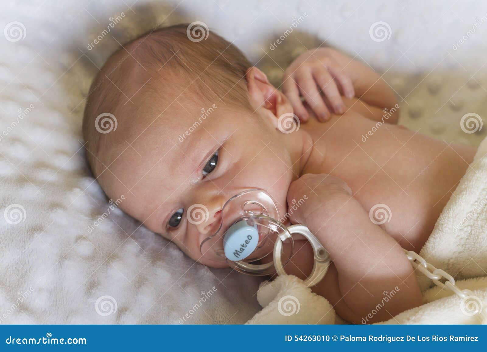 Newborn baby stock photo. Image of dummy, awake, beautiful - 54263010