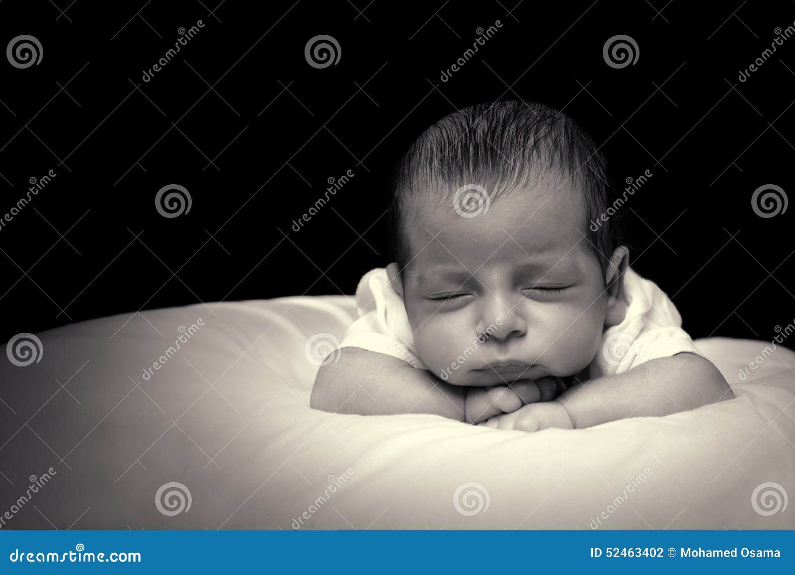Newborn Baby Boy on Black stock photo. Image of laying - 52463402