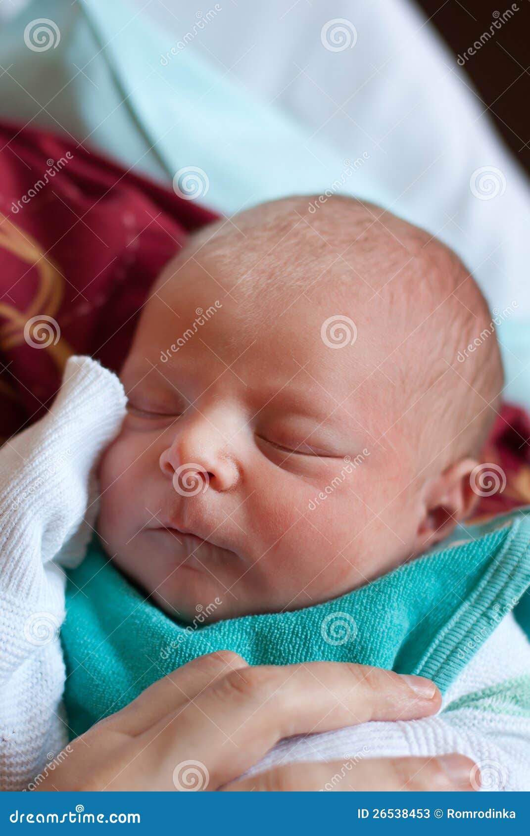 Newborn Baby Boy Few Hours Old Stock Image - Image of beautiful ...