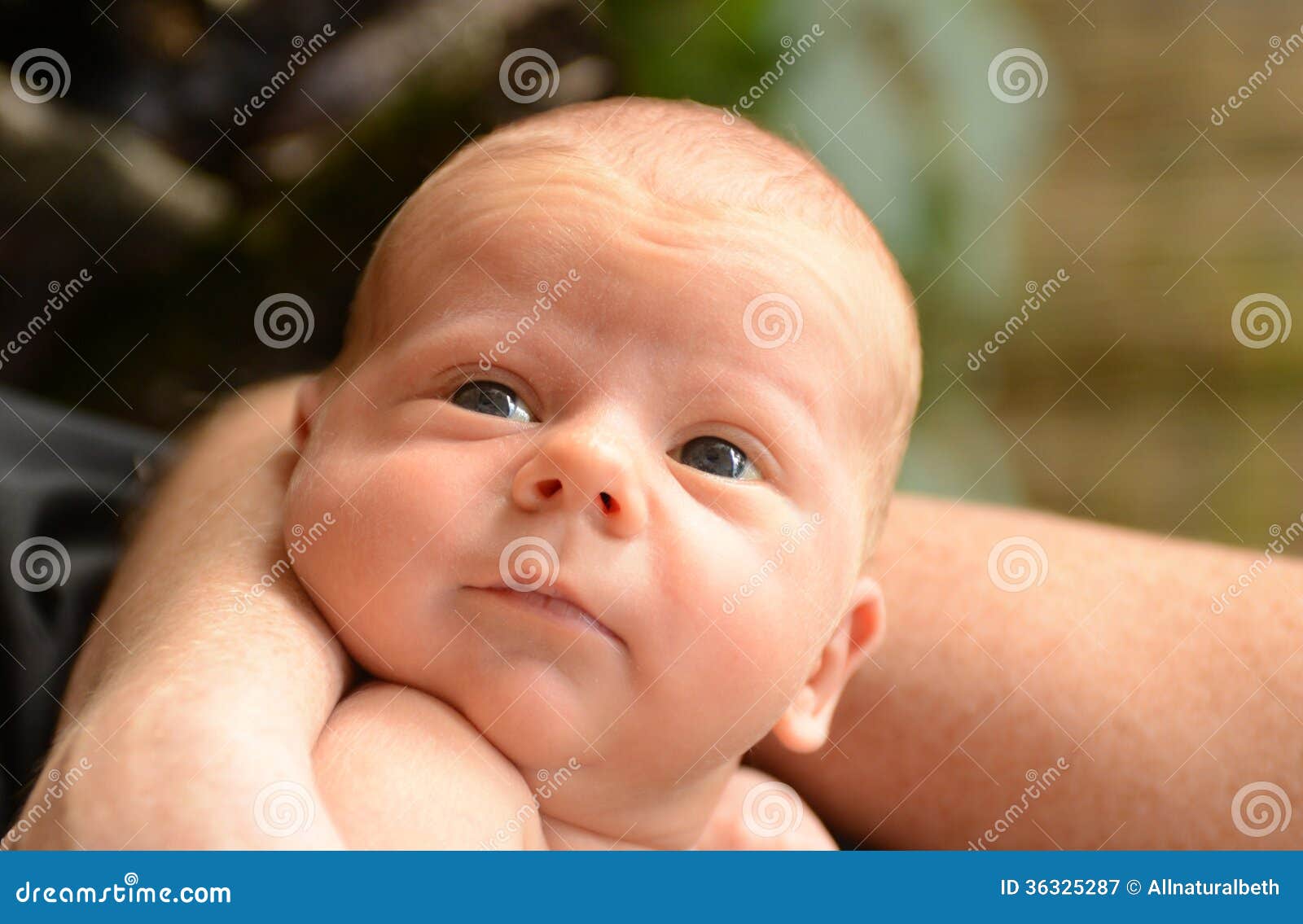Newborn Baby with Bright Eyes Stock Image - Image of adorable, child ...