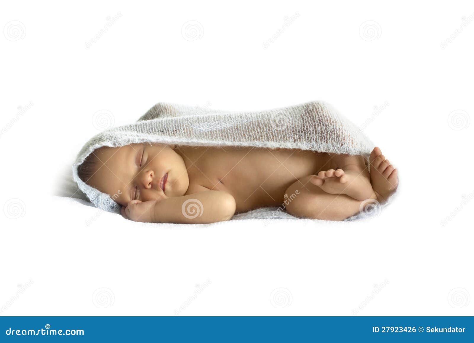 Newborn baby in a cocoon stock photo. Image of beauty - 27923426