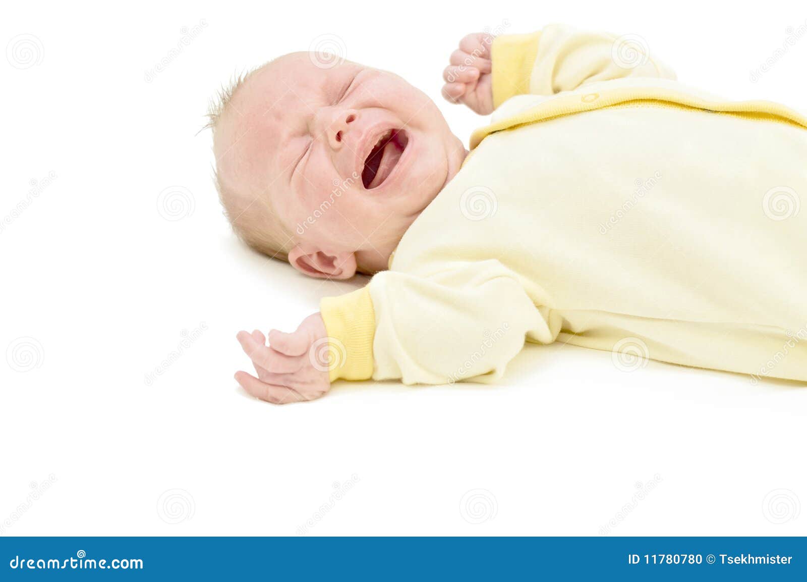 Newborn baby crying stock photo. Image of crying, innocence - 11780780
