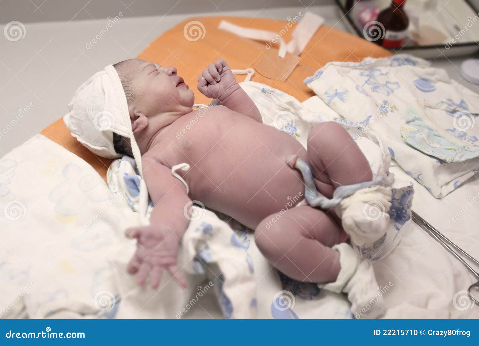 Newborn Baby after Delivery Stock Photo - Image of maternal, baby: 22215710