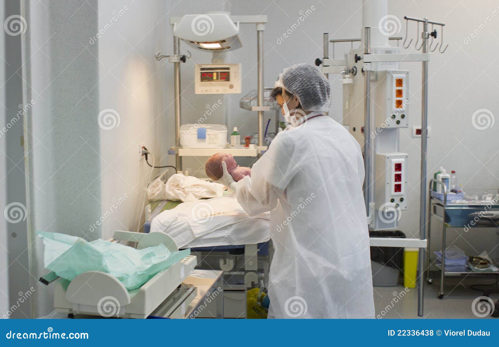 Newborn Baby in Delivery Room Editorial Stock Photo - Image of clinic ...