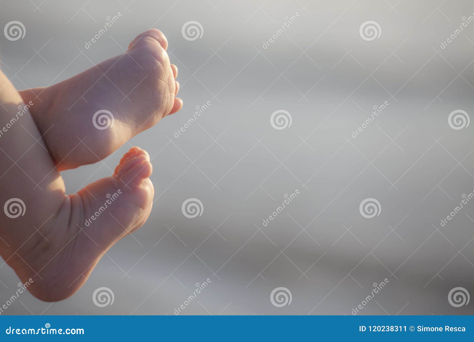 Newborn baby feet touching stock image. Image of motherhood - 120238311