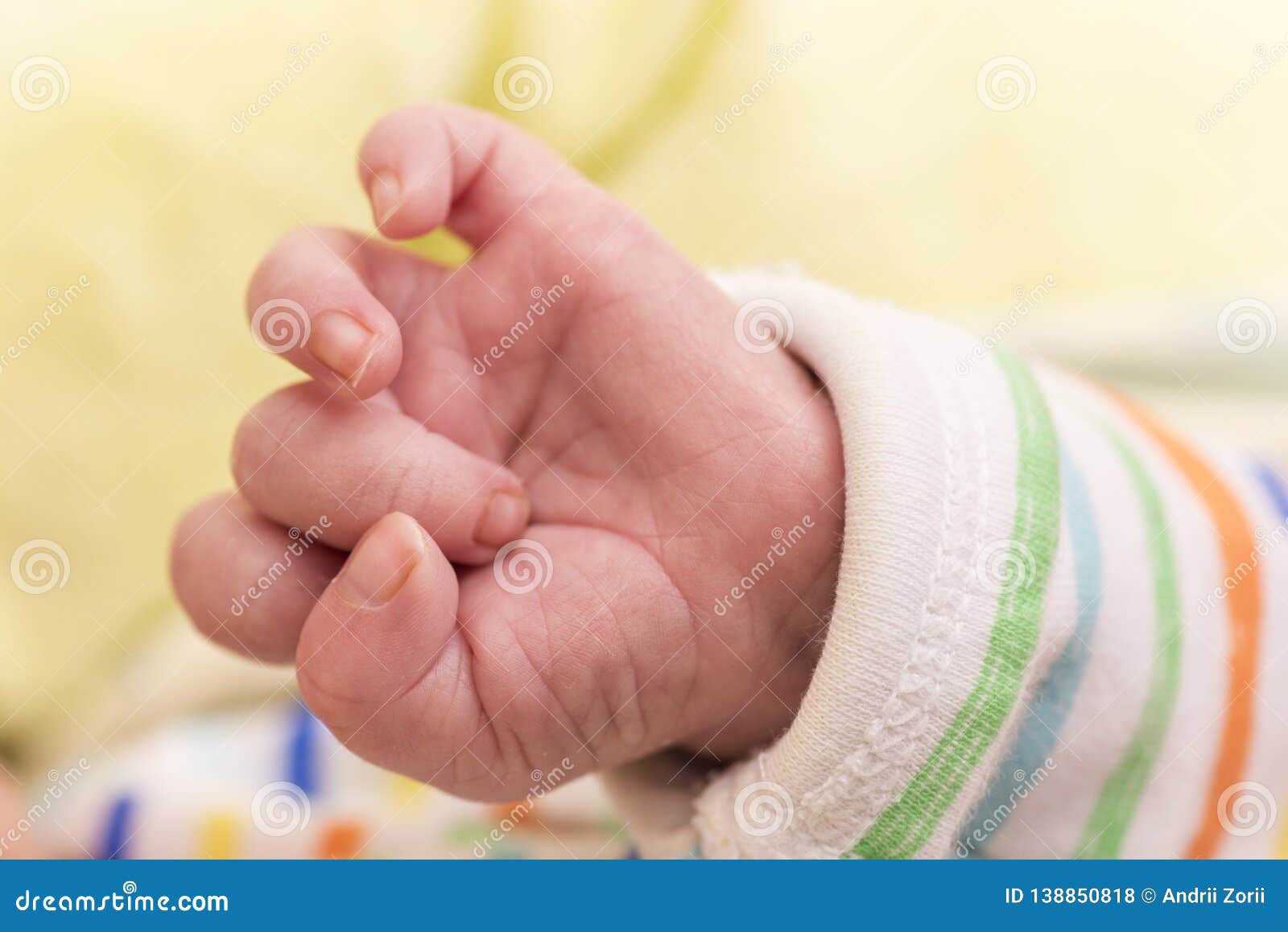Newborn Baby Hand. Hands of the Child Stock Photo - Image of hand, love ...