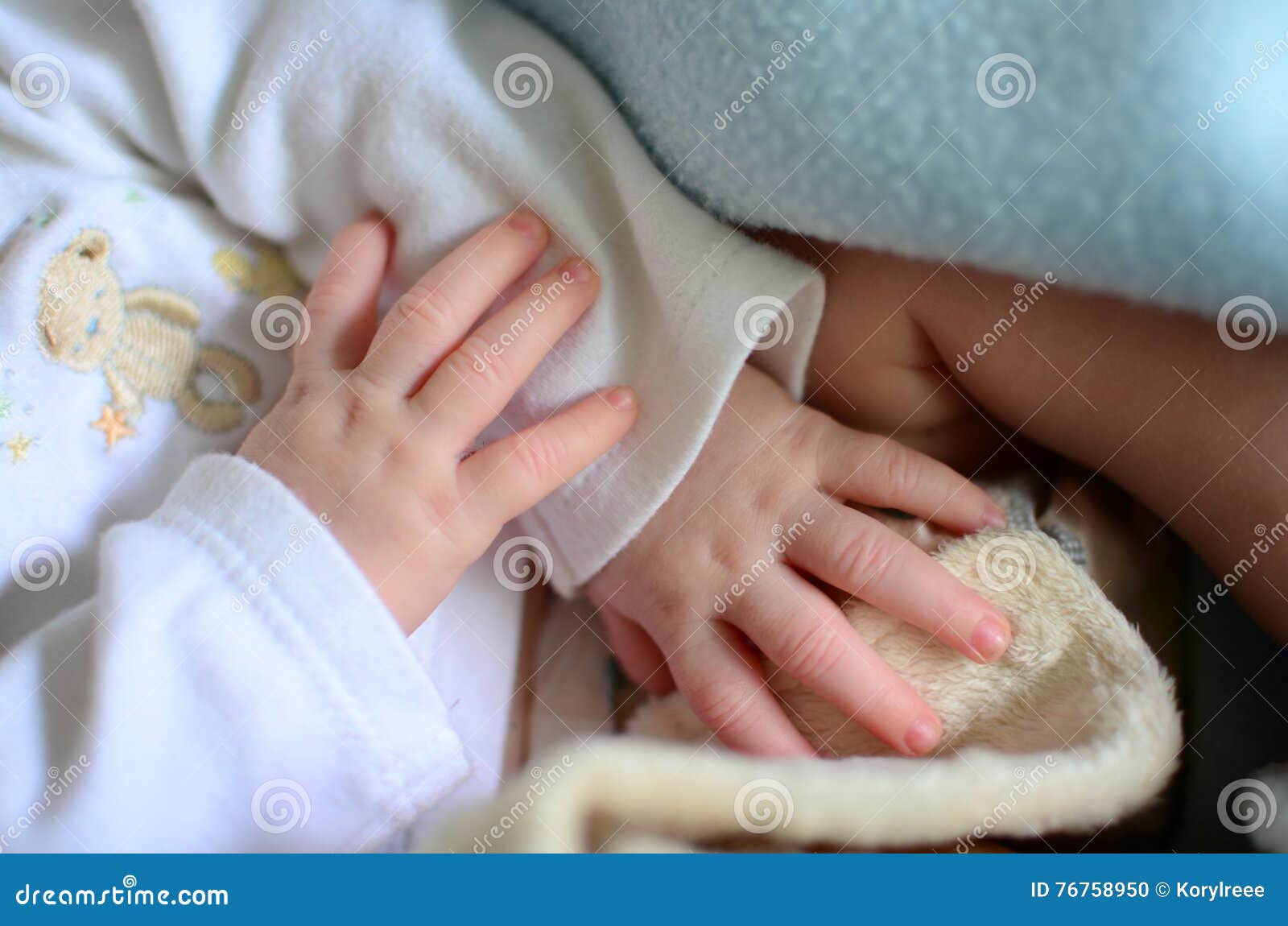 Newborn baby hands stock photo. Image of precious, hands - 76758950