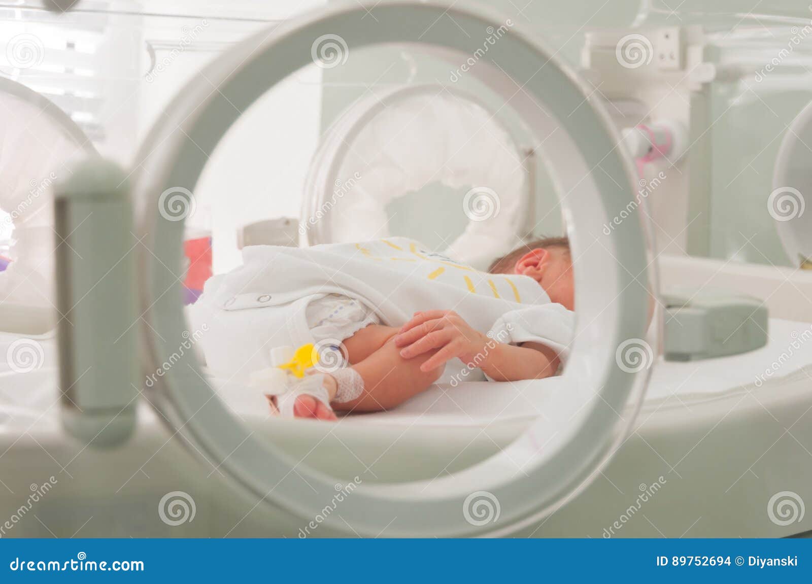 Newborn Baby in Hospital - Color Image Stock Photo - Image of little ...