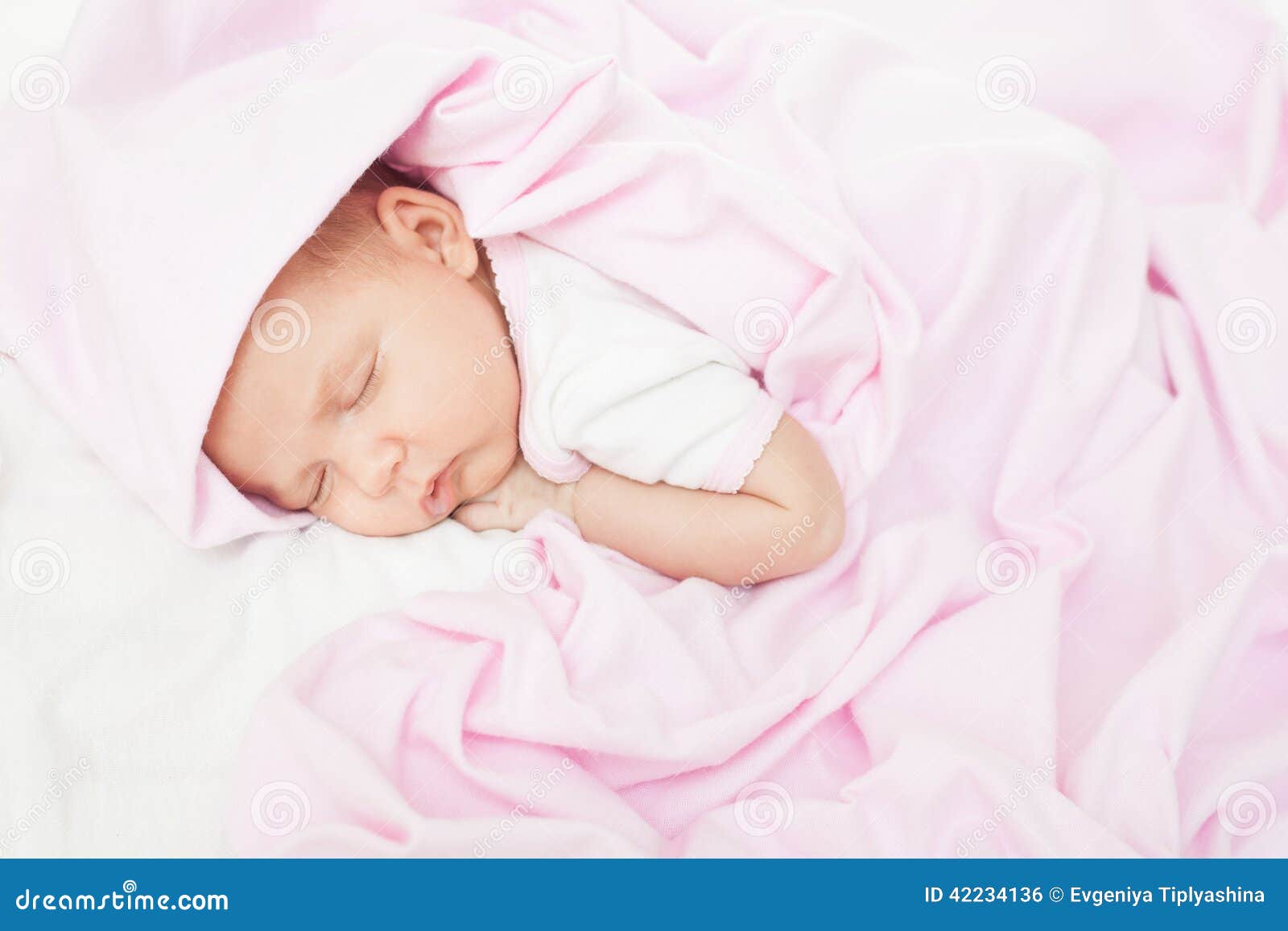 Newborn baby one month age stock photo. Image of portrait - 42234136