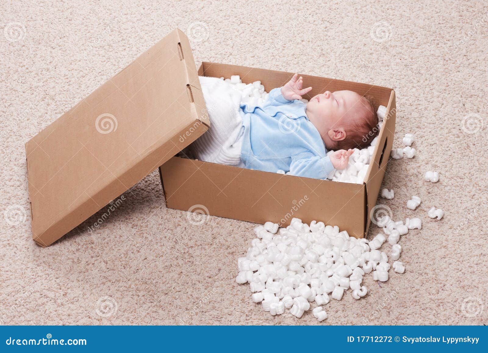 Newborn Baby in Open Post Box Stock Photo - Image of childhood, filler ...