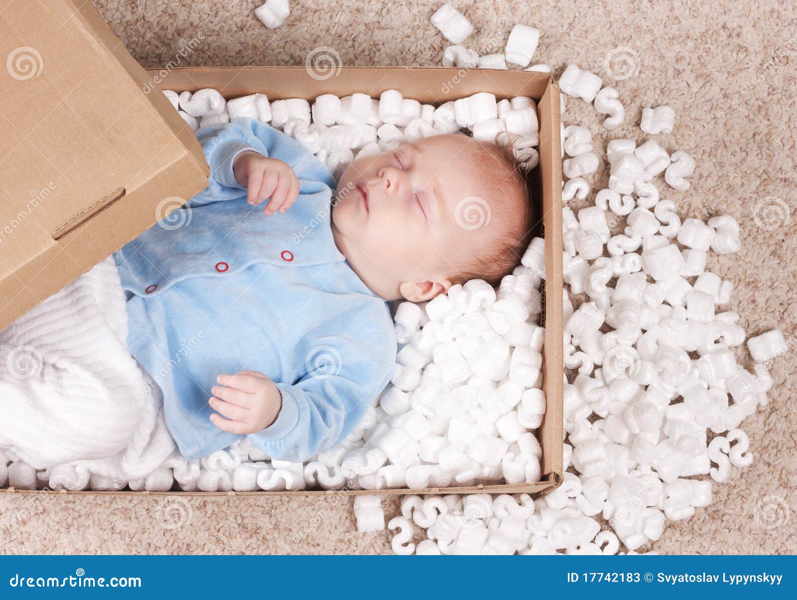 Newborn Baby in Open Post Box Stock Image - Image of childhood, cute ...