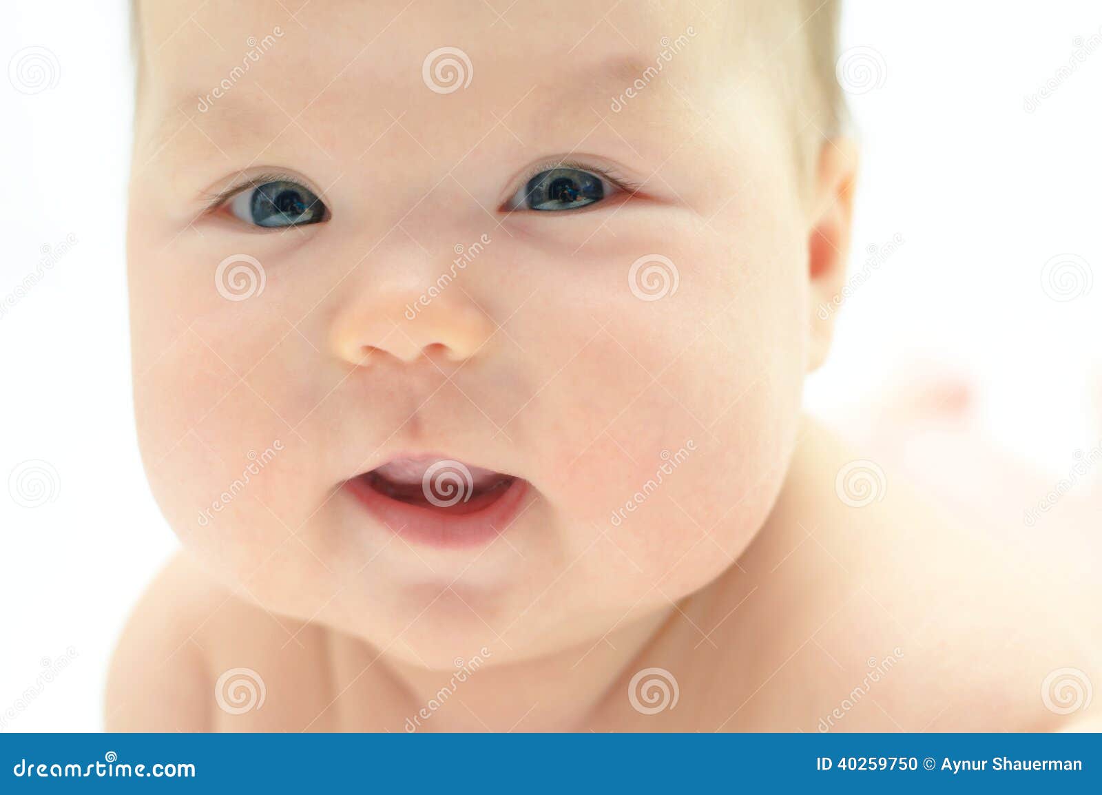 Newborn baby smiling stock photo. Image of happiness - 40259750