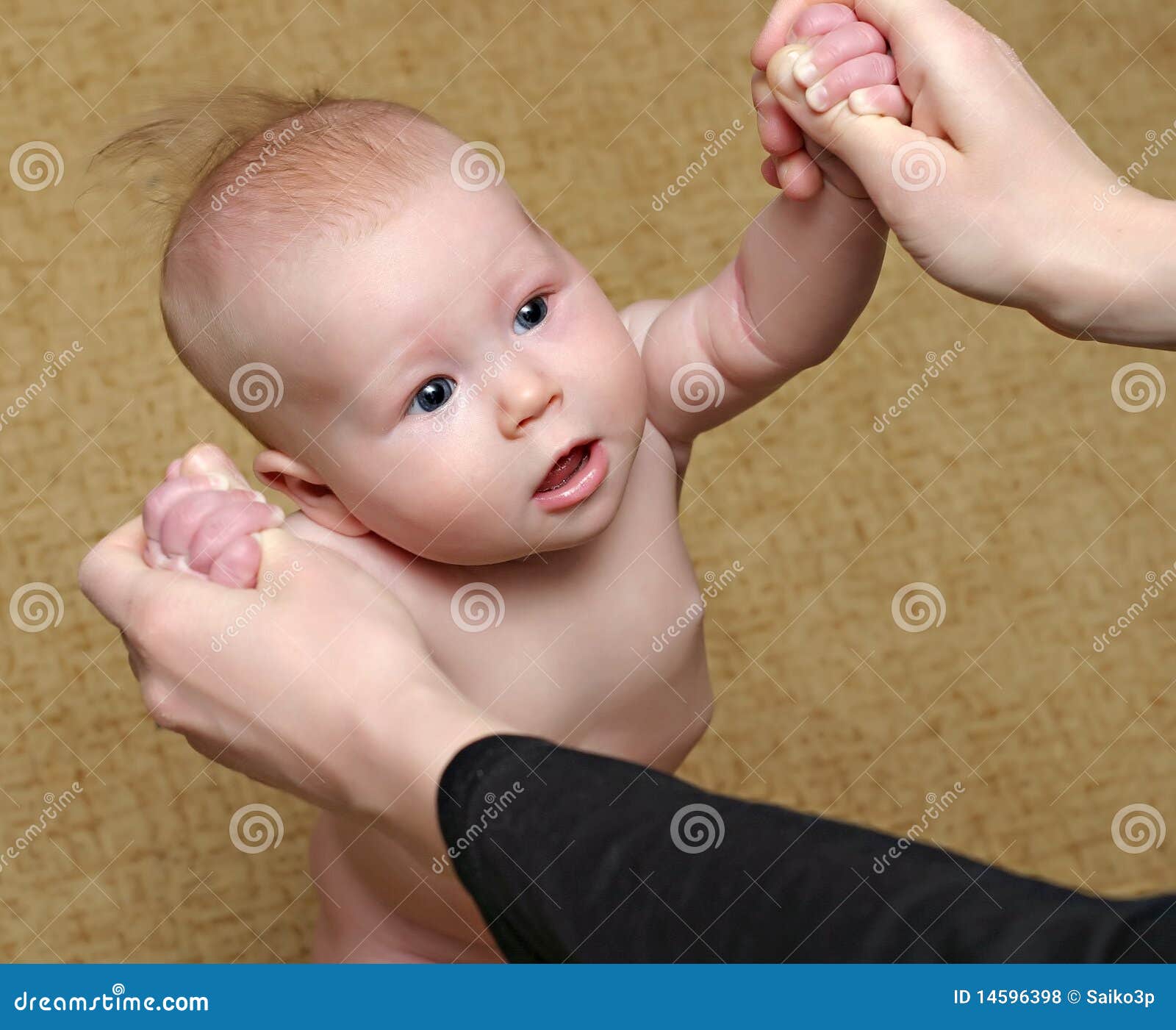 Newborn baby stand stock photo. Image of baby, mother - 14596398