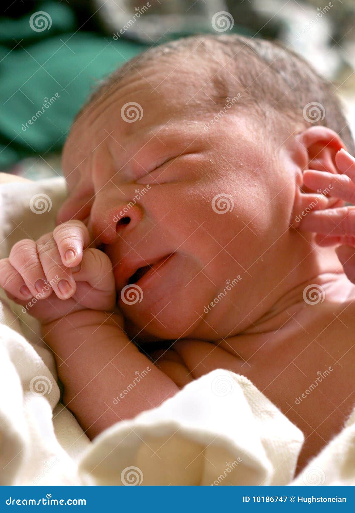 Newborn Baby, Ten Minutes Old Stock Image - Image of neonatal ...