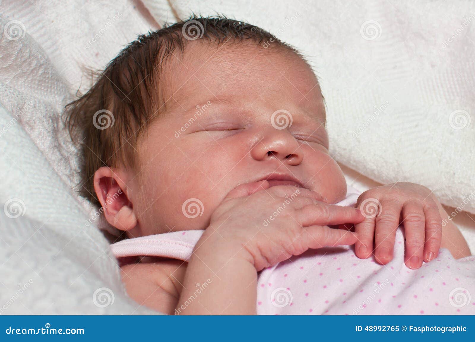 Newborn baby stock image. Image of healthy, baby, sleep - 48992765