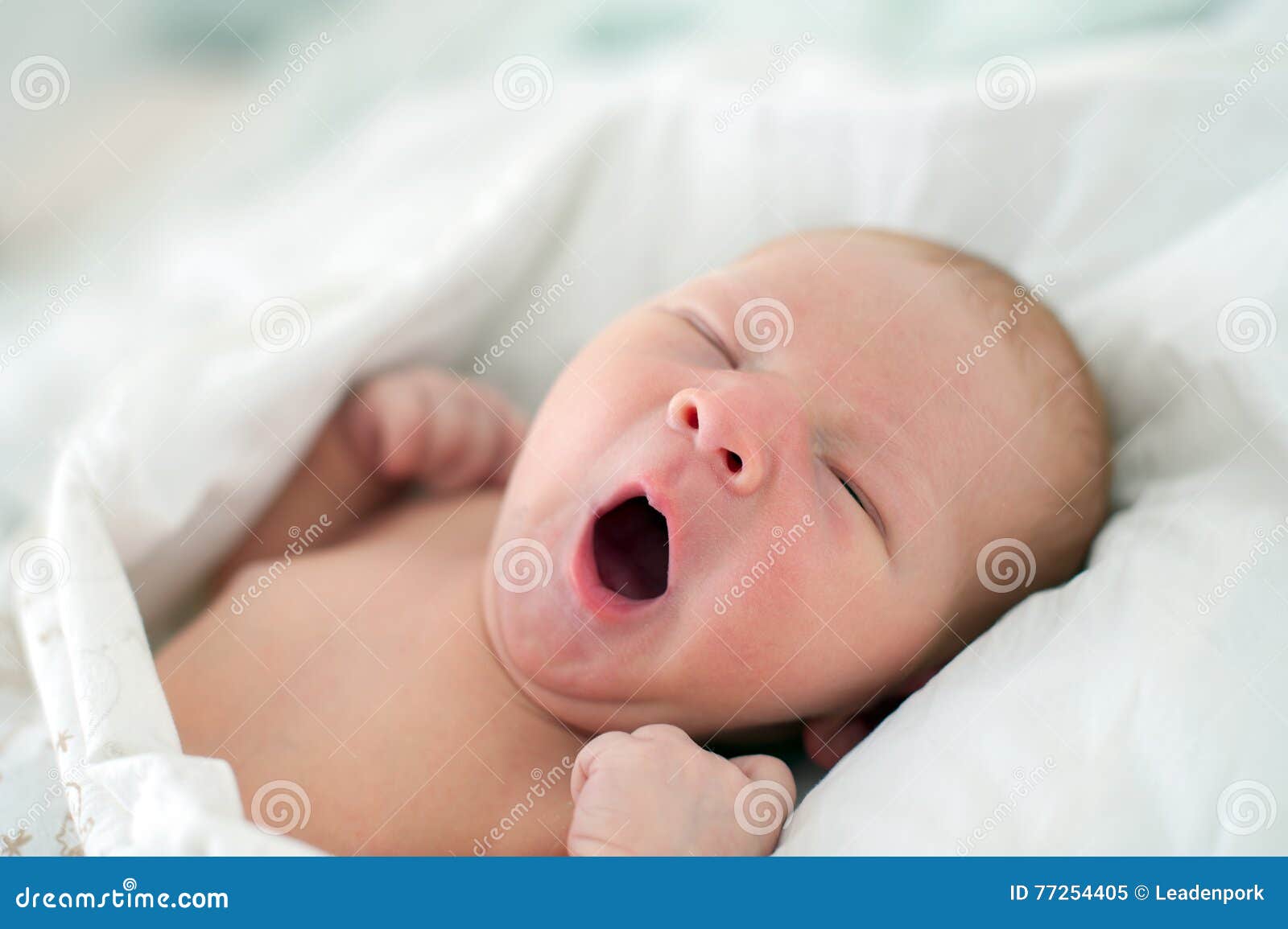 Newborn baby yawning stock image. Image of russian, european - 77254405