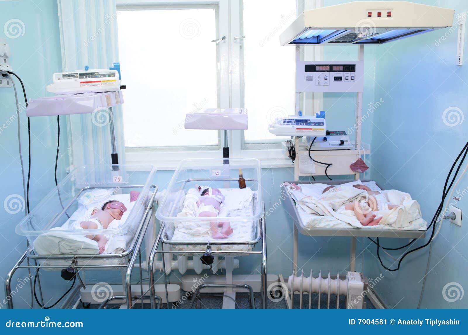 Newborn in Childbearing Centre Stock Image - Image of apparatus ...
