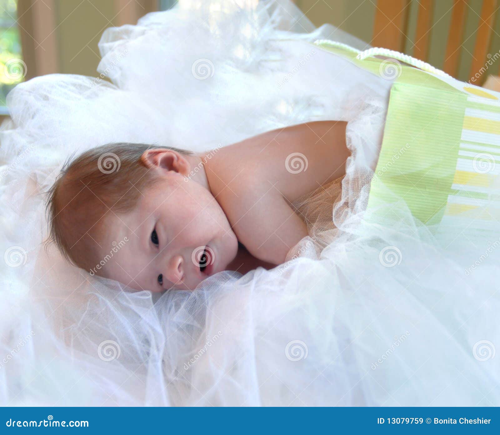 Newborn Gift stock image. Image of eyes, innocent, gift - 13079759