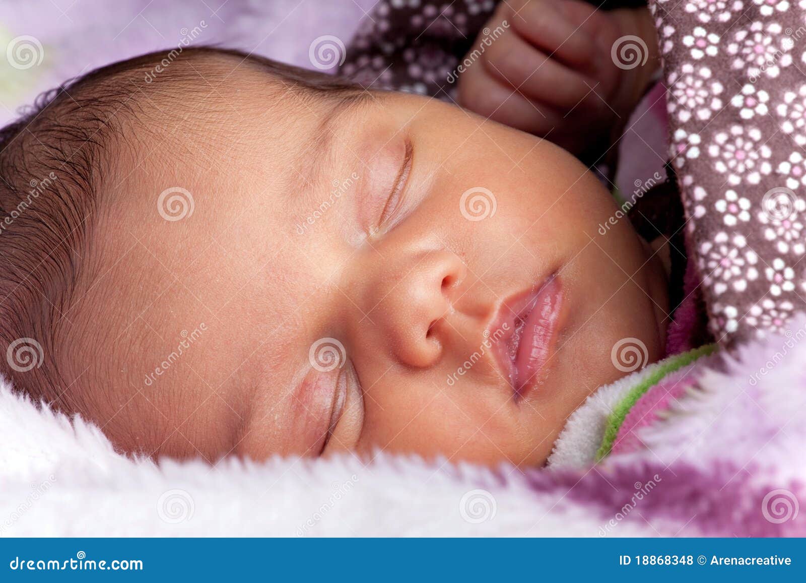 Newborn Infant Fast Asleep stock photo. Image of face - 18868348