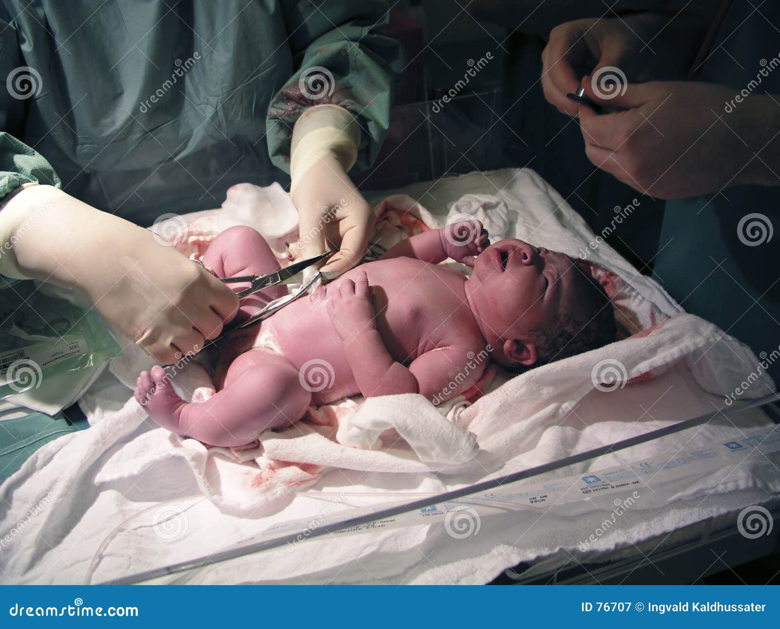 Newborn-Medical Examination Stock Image - Image of support, born: 76707
