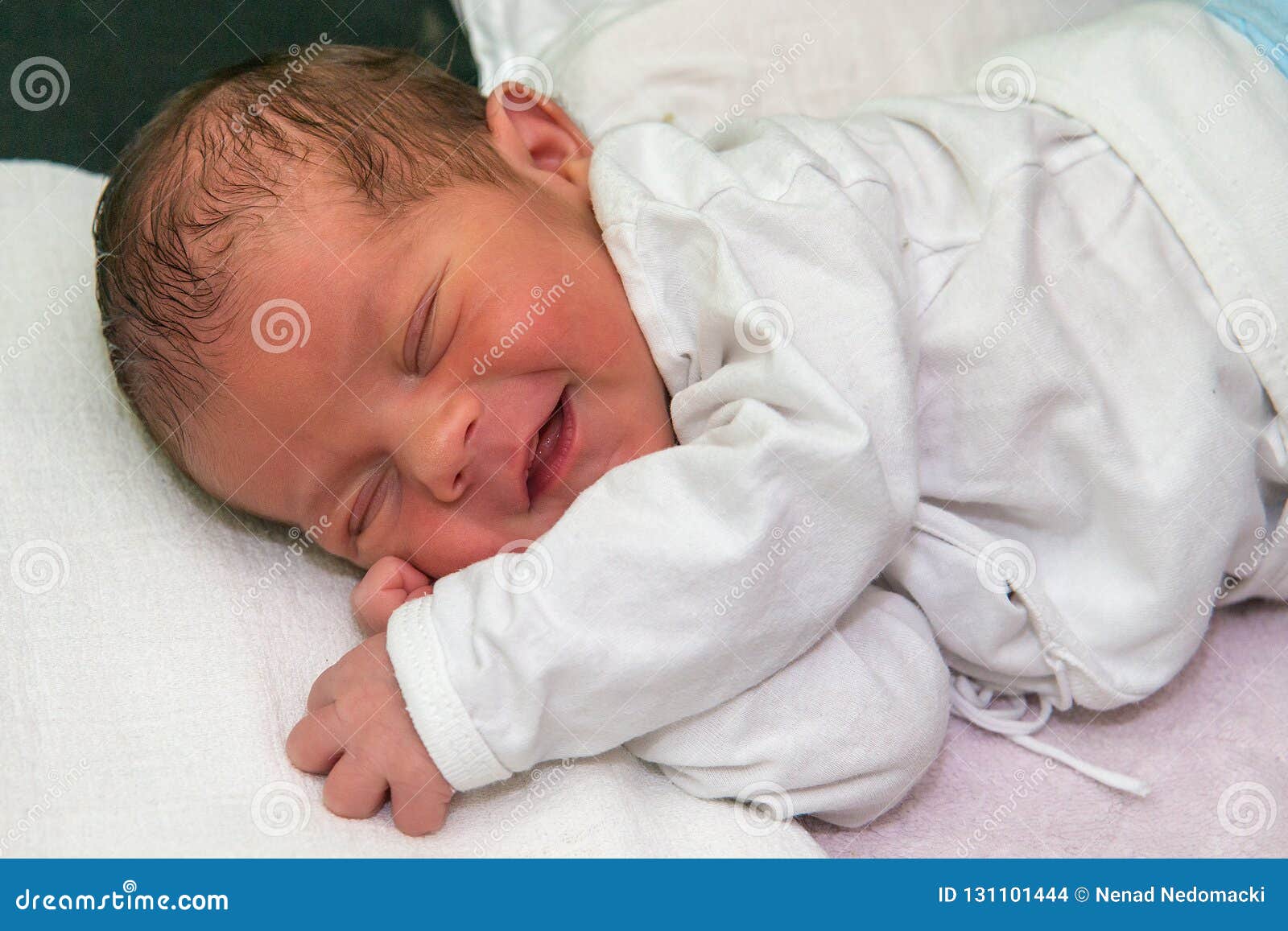 The Newborn Old 3 Days is Sleeping Stock Photo - Image of baby, babies ...