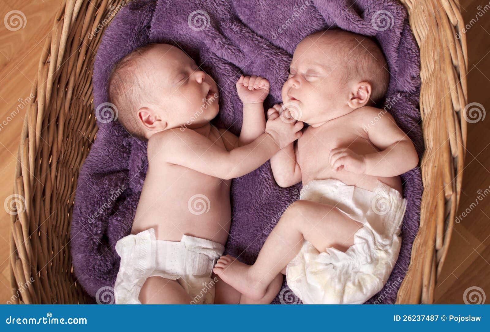 Native Twins Sleeping