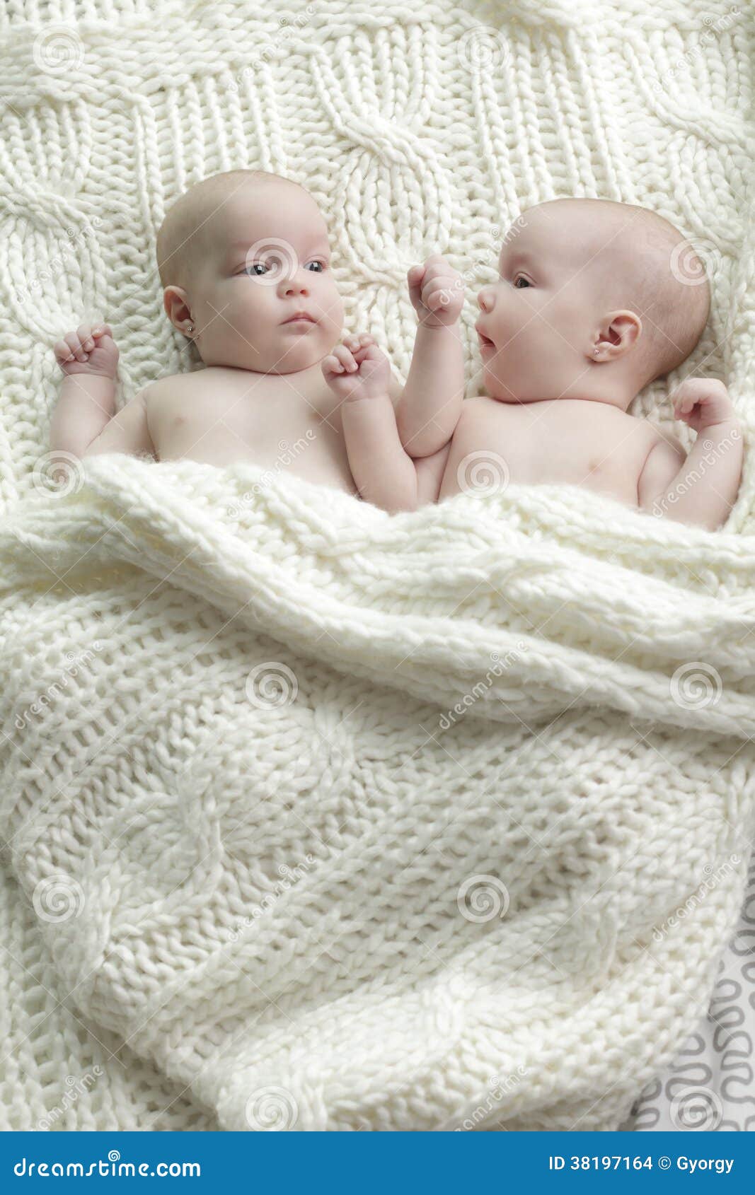 Newborn twins babies stock photo. Image of twin, back - 38197164