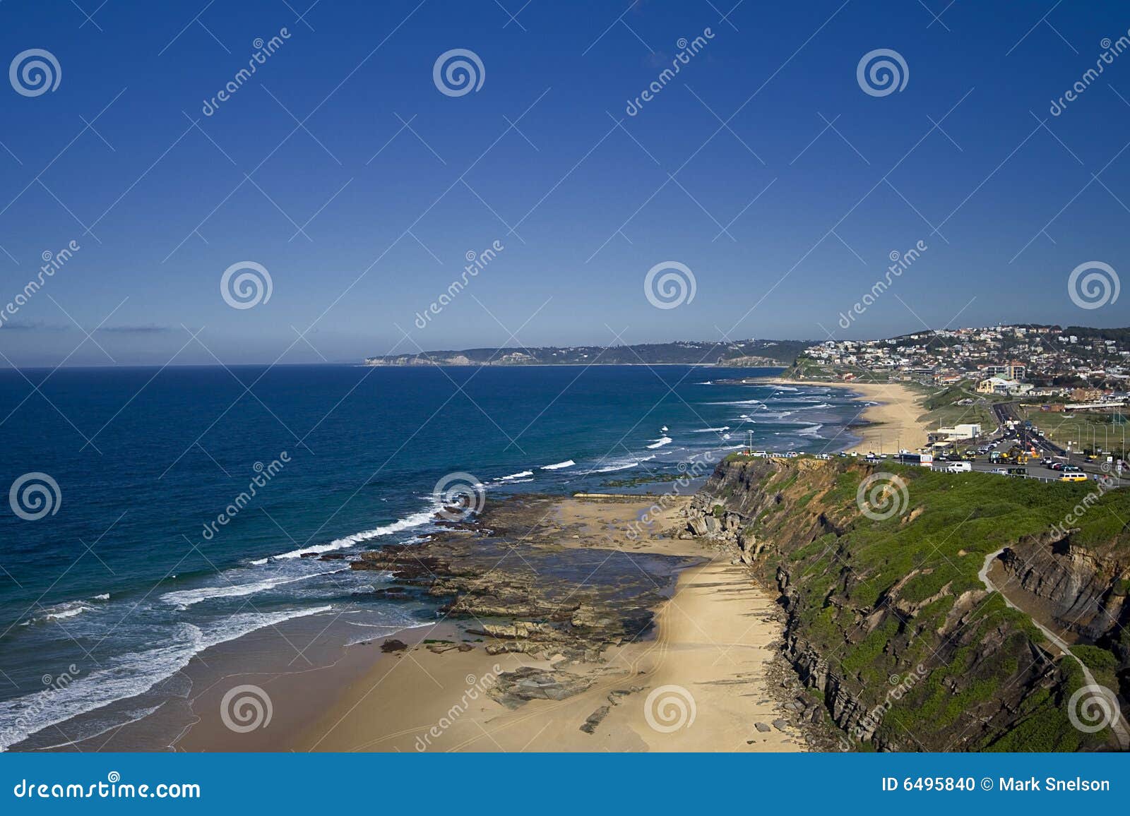 Newcastle Coast View 2 stock photo. Image of ocean, view - 6495840