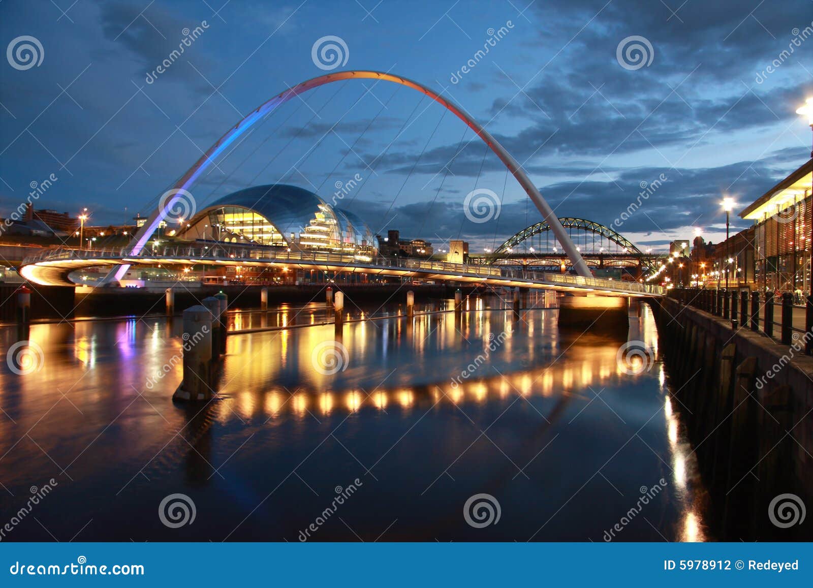 Newcastle Quayside editorial photography. Image of arced - 5978912