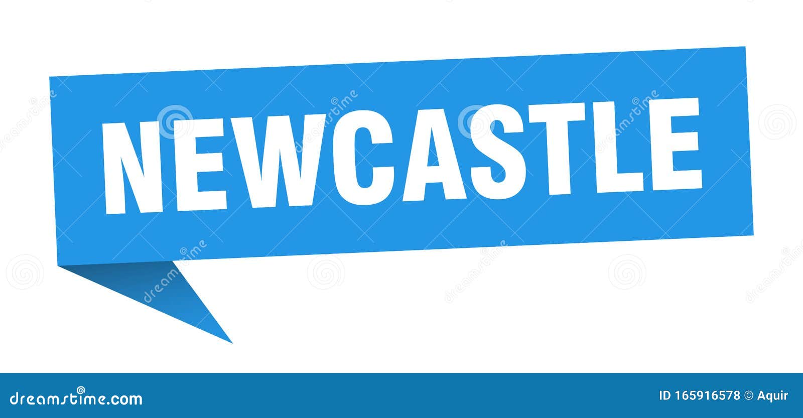 Newcastle Sticker. Newcastle Signpost Pointer Sign Stock Vector ...