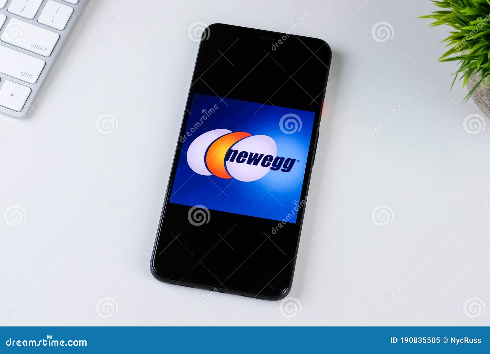 Newegg Mobile App Logo on a Smartphone Screen. Editorial Image - Image ...