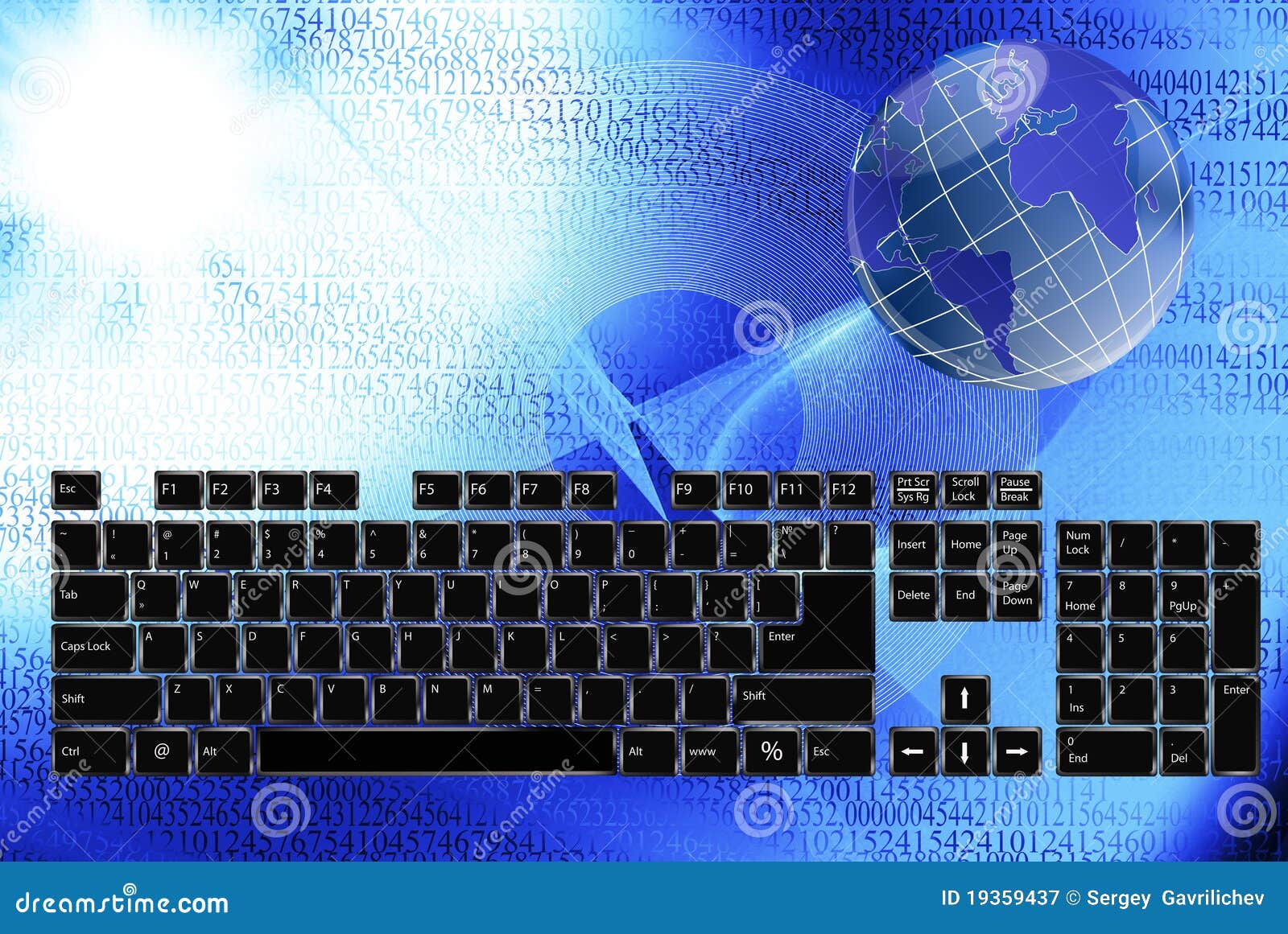 The Newest Computer Technologies Stock Illustration - Illustration of ...