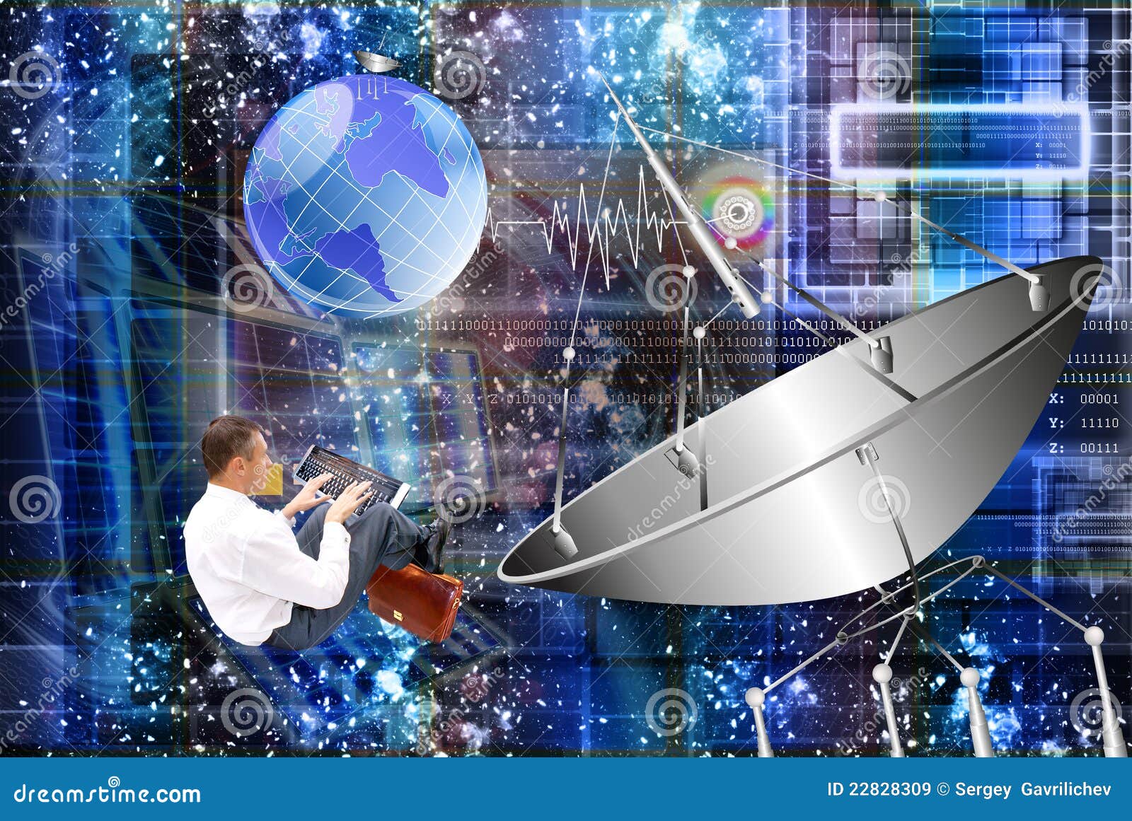 The Newest Internet Technologies Stock Image - Image of antenna ...
